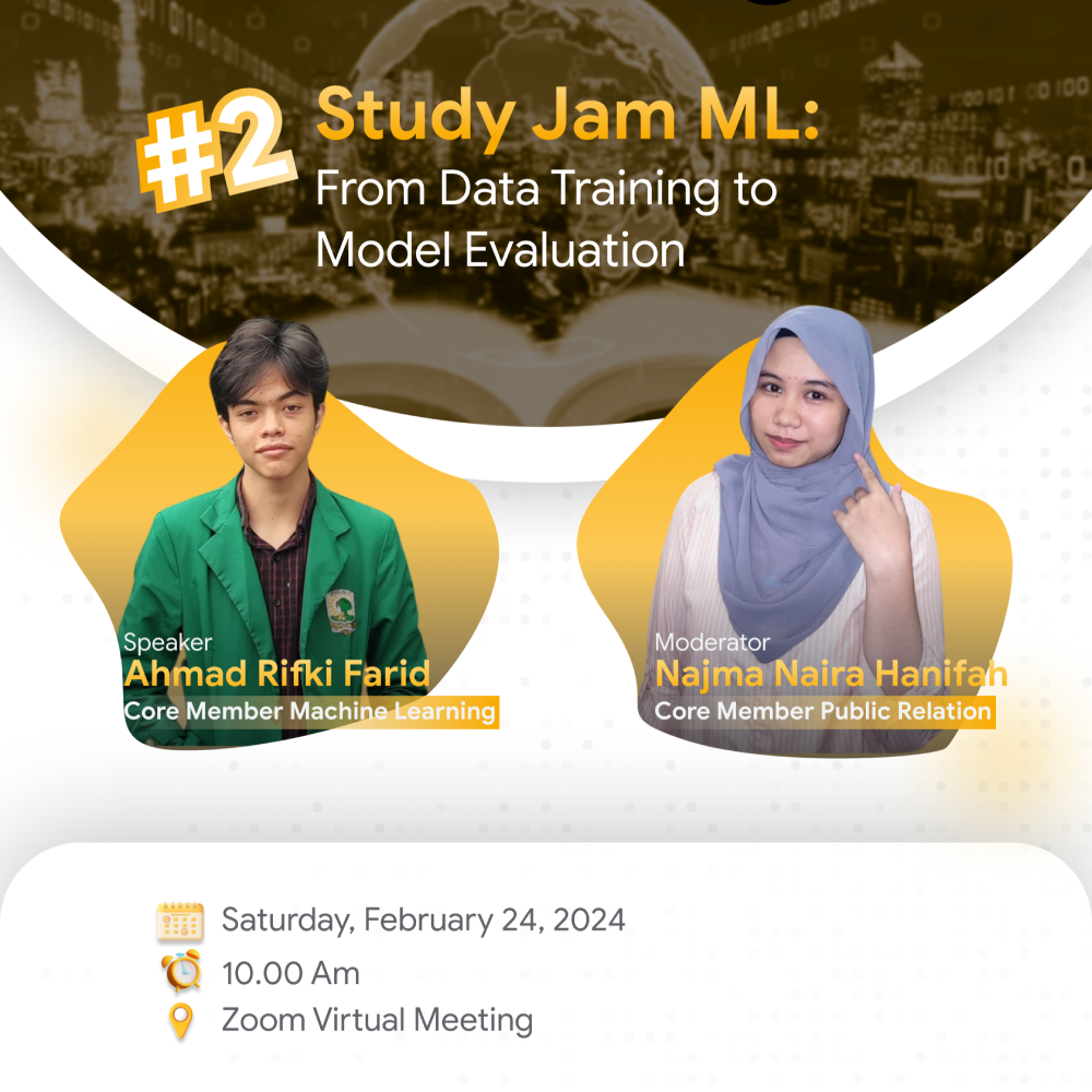 #2 Study Jam ML: From Data Training to Model Evaluation - Dicoding Indonesia
