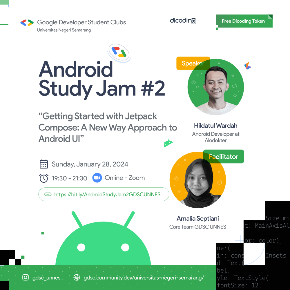 Android Study Jam #2 Getting Started with Jetpack Compose: A New Way Approach to Android UI ...