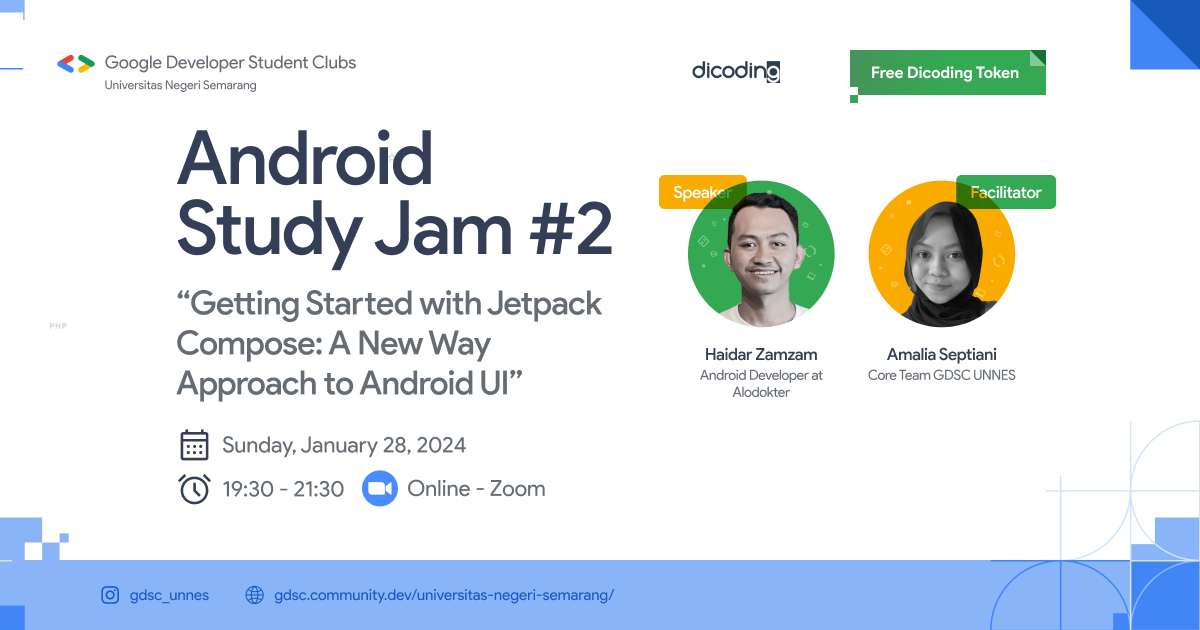 Android Study Jam #2 Getting Started with Jetpack Compose: A New Way Approach to Android UI ...
