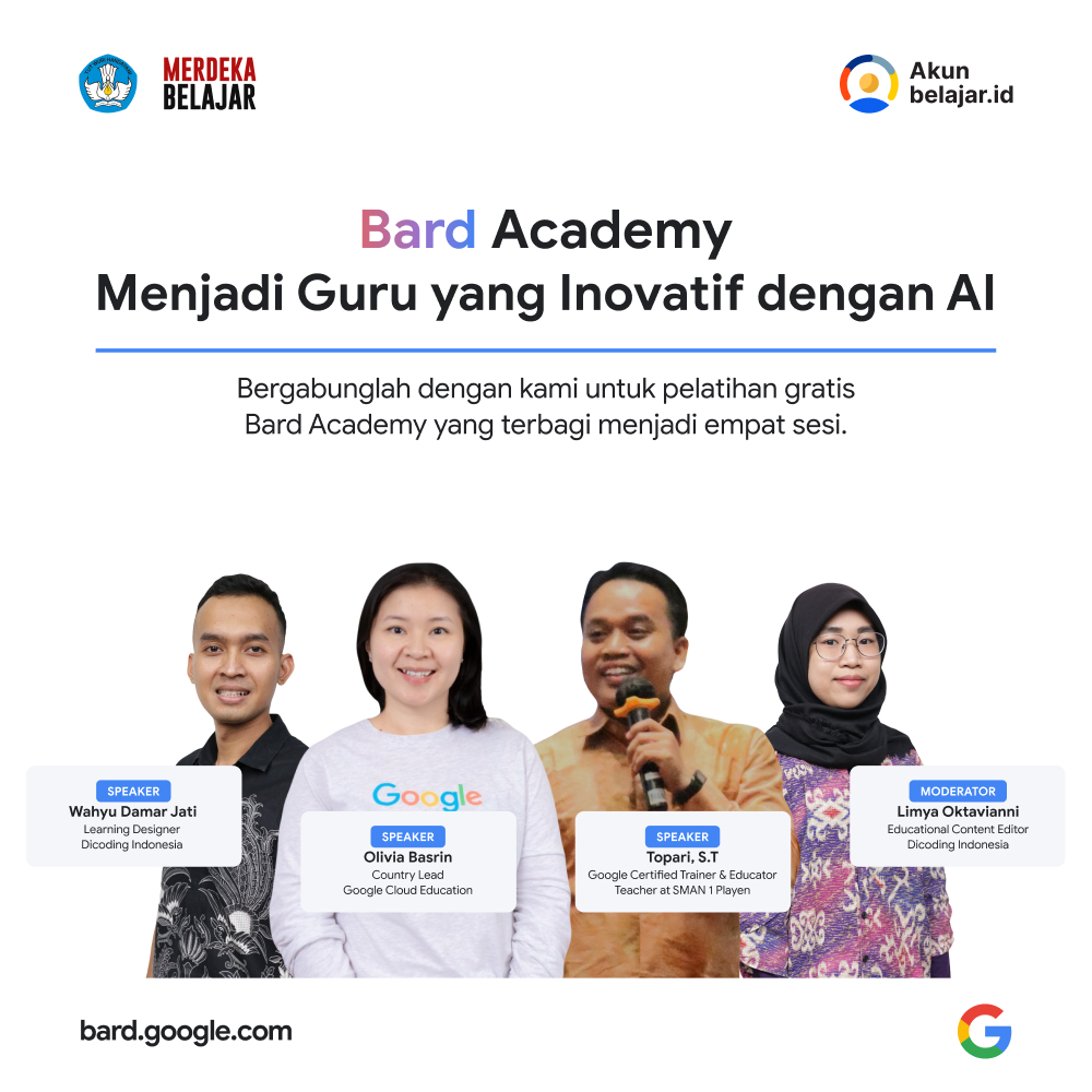 Bard Academy Sesi 2: Menjadi Guru yang Inovatif dengan AI - Dicoding Indonesia