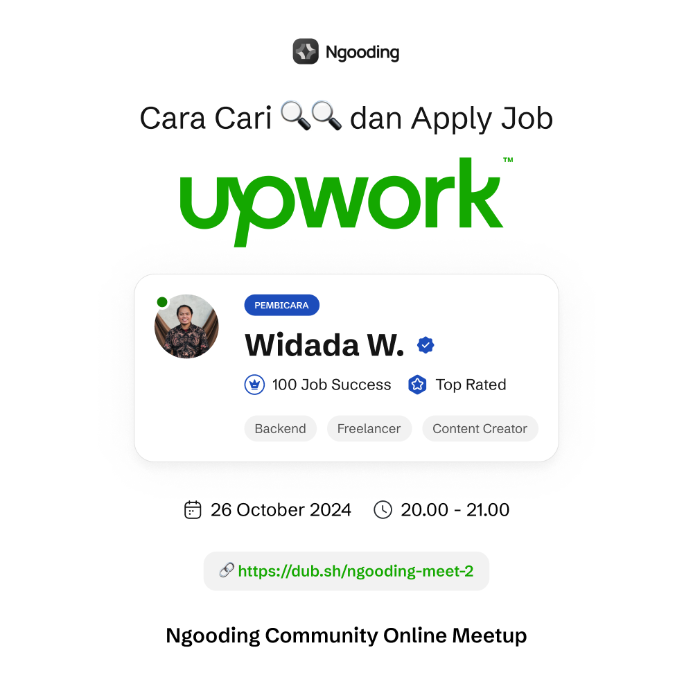 Cara Mencari dan Melamar Pekerjaan di Upwork - Ngooding Online Meetup - Dicoding Indonesia