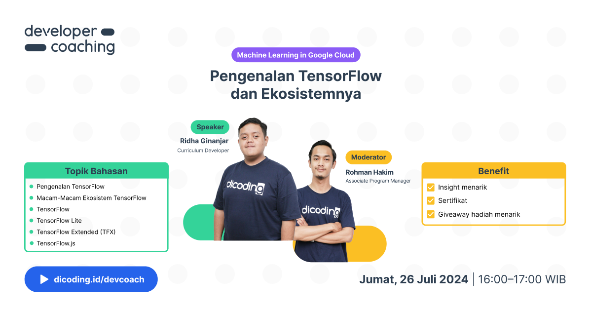 DevCoach 161: Machine Learning in Google Cloud | Pengenalan TensorFlow ...