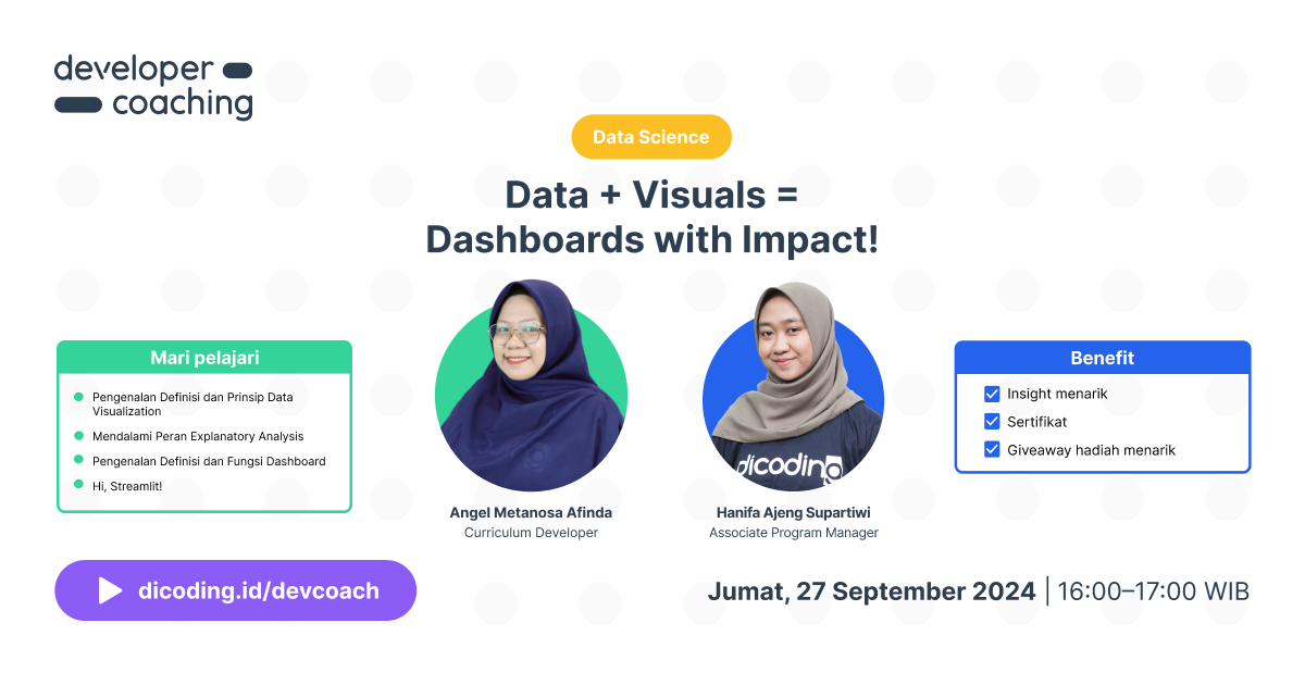 DevCoach 170: Data Science | Data + Visuals = Dashboards with Impact ...