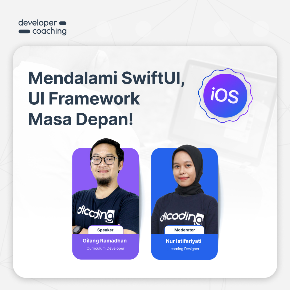 DevCoach 173: iOS | Mendalami SwiftUI, UI Framework Masa Depan ...