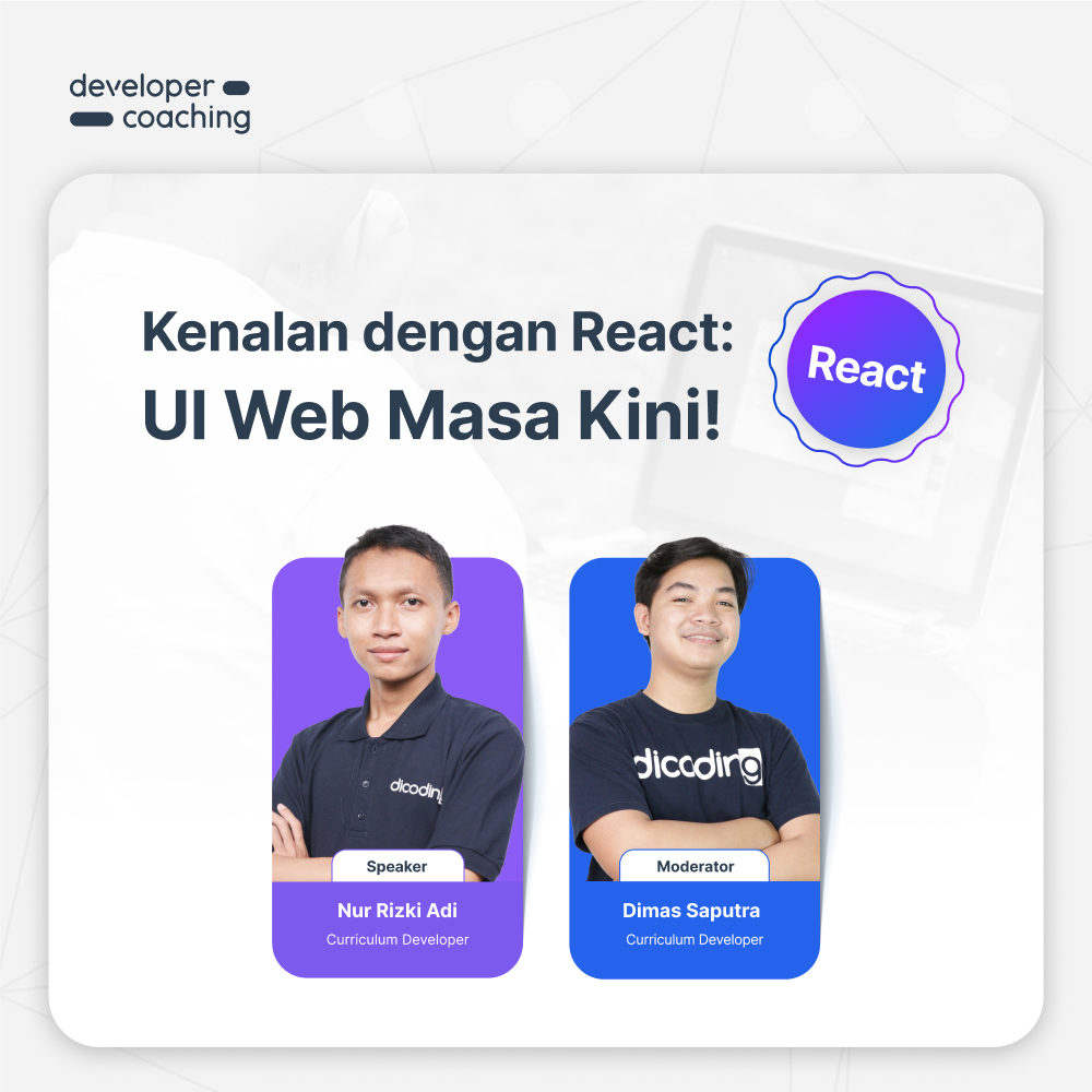 DevCoach 175: React | Kenalan dengan React: UI Web Masa Kini! - Dicoding Indonesia