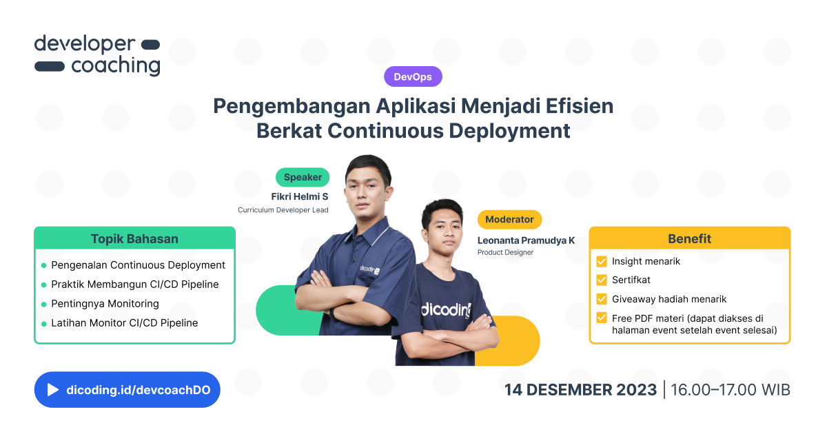 Dicoding Developer Coaching #120 : DevOps Engineer | Pengembangan ...