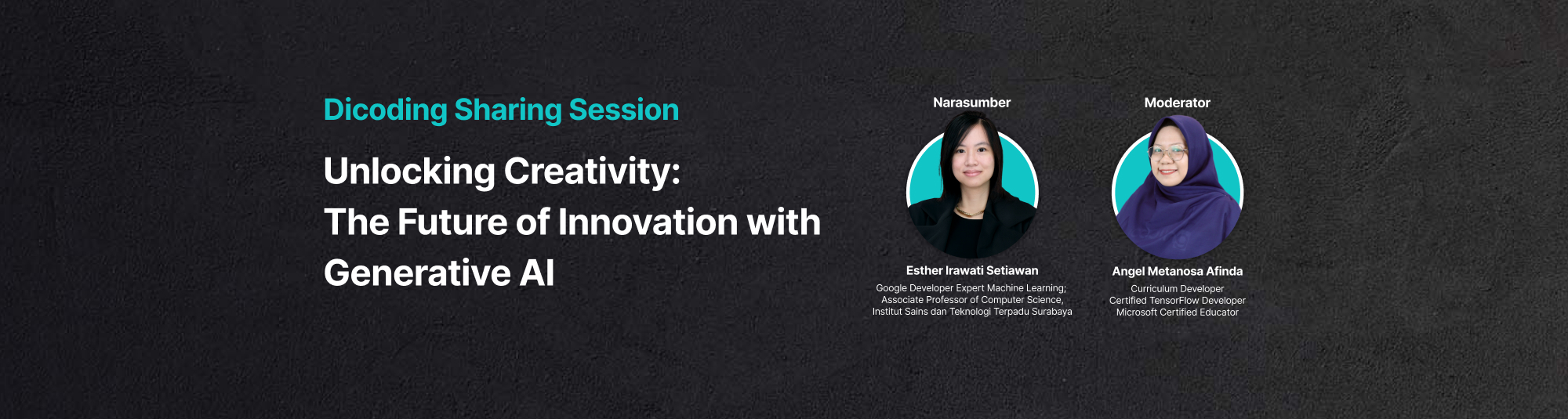 Dicoding Sharing Session | Unlocking Creativity: The Future of Innovation with Generative AI ...
