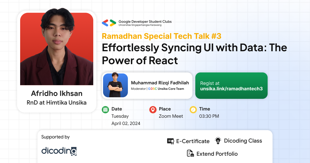 Effortlessly Syncing UI with Data: The Power of React - Dicoding Indonesia