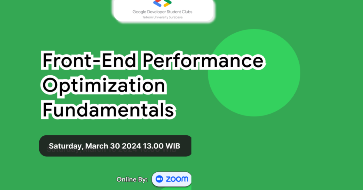 Front-End Performance Optimization Fundamentals - Dicoding Indonesia