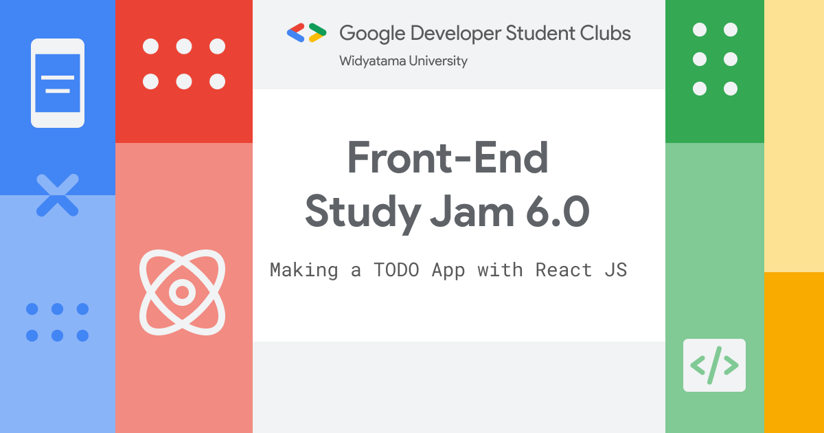 Front-End Study Jam 6.0 : Making a TODO App with React JS - Dicoding Indonesia
