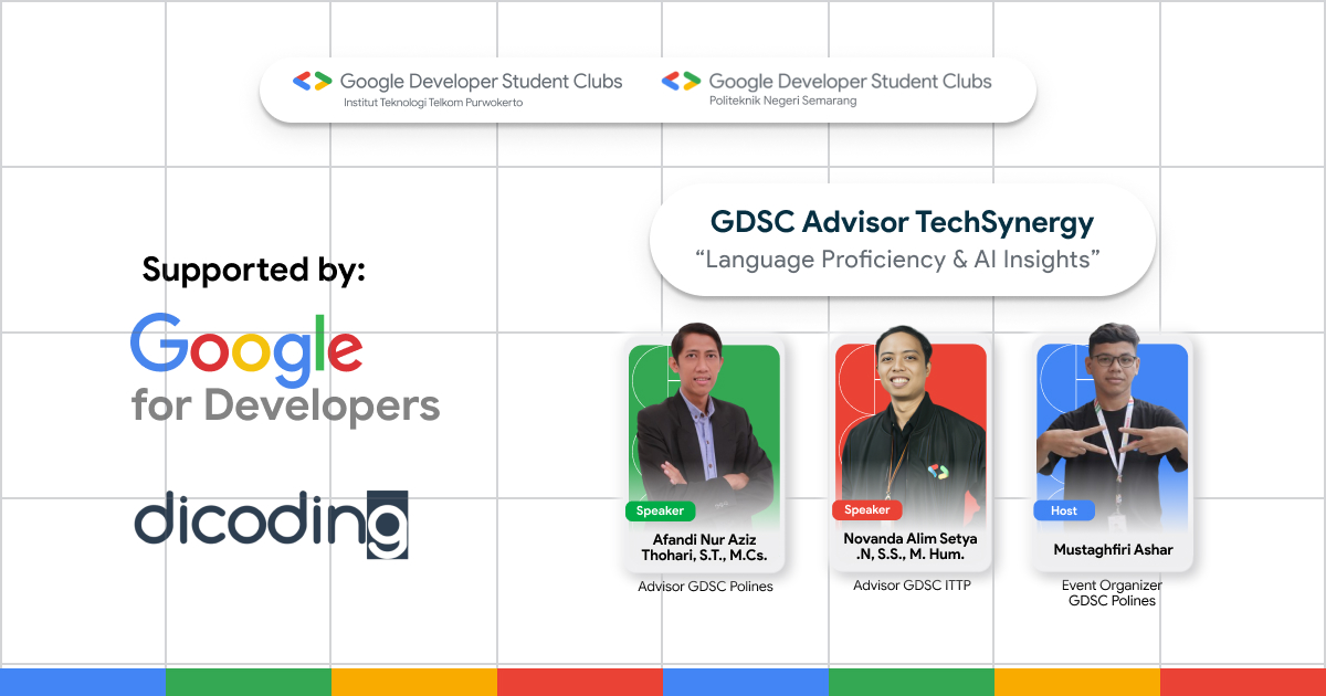 GDSC Advisor TechSynergy : Language Proficiency & AI Insights - Dicoding Indonesia
