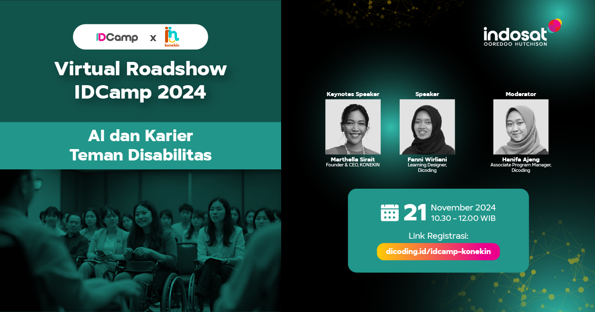 IDCamp Virtual Roadshow x Konekin: AI dan Karier Teman Disabilitas ...