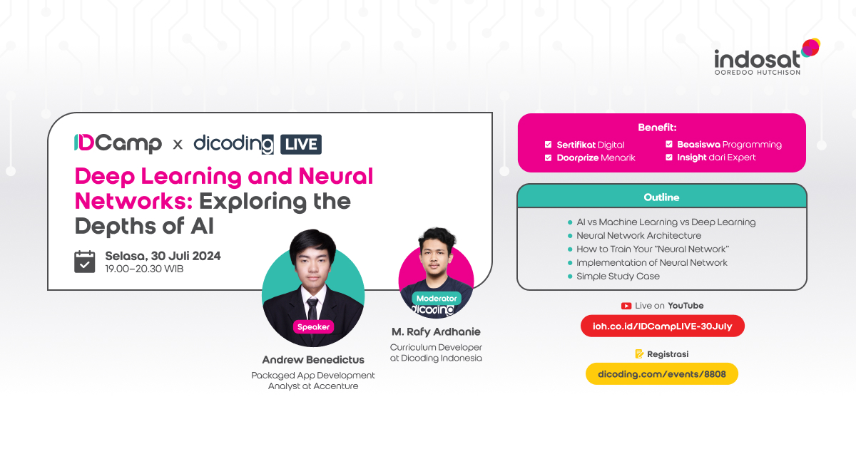 IDCamp x Dicoding Live - Deep Learning and Neural Networks: Exploring the Depths of AI ...