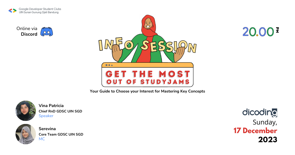 Info Session: Get the Most Out of Studyjams - Dicoding Indonesia