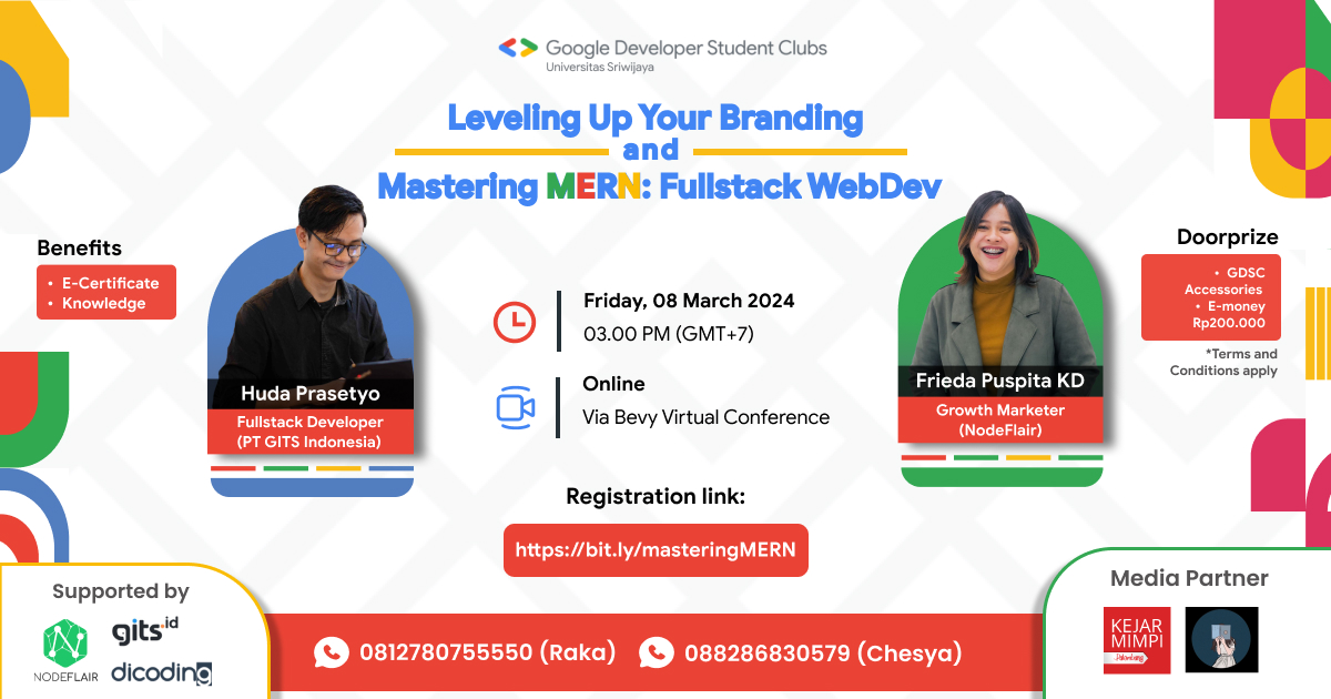 Leveling Up your Branding and Mastering MERN: Full Stack Web Development - Dicoding Indonesia