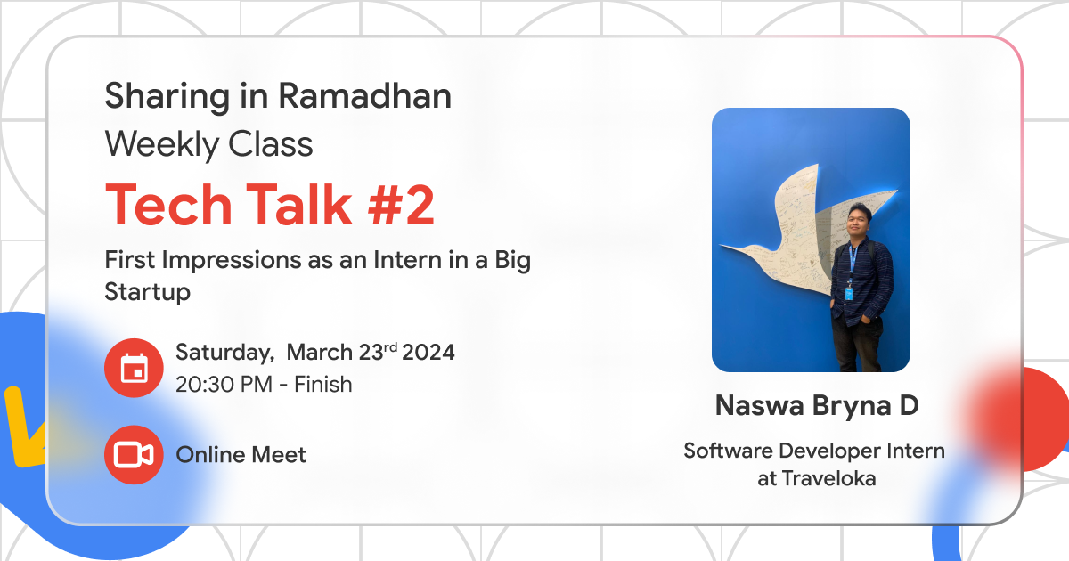 Sharing in Ramadhan Tech Talk #2 - Dicoding Indonesia