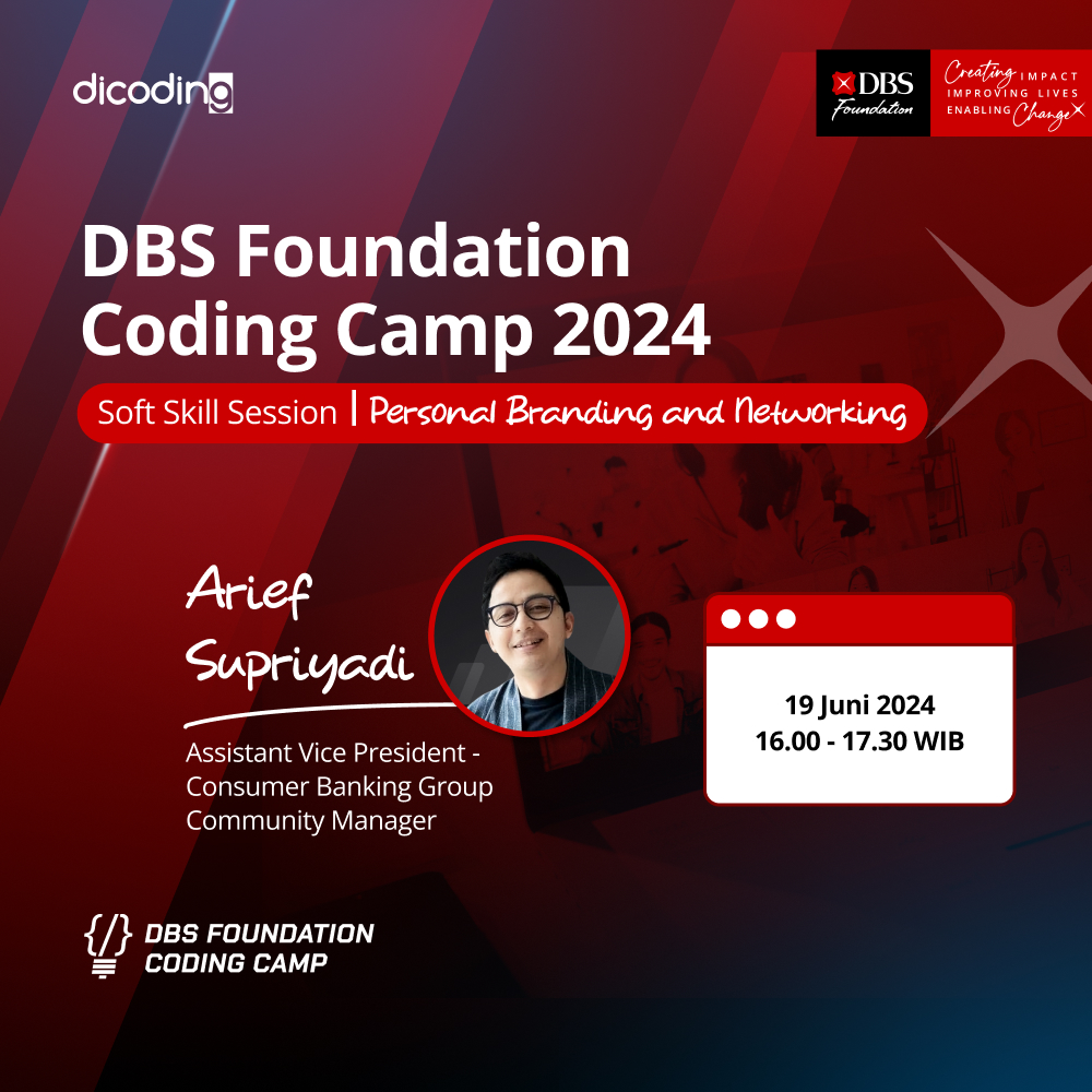[Soft Skill Webinar #6] Personal Branding and Networking - DBS Foundation Coding Camp 2024 ...