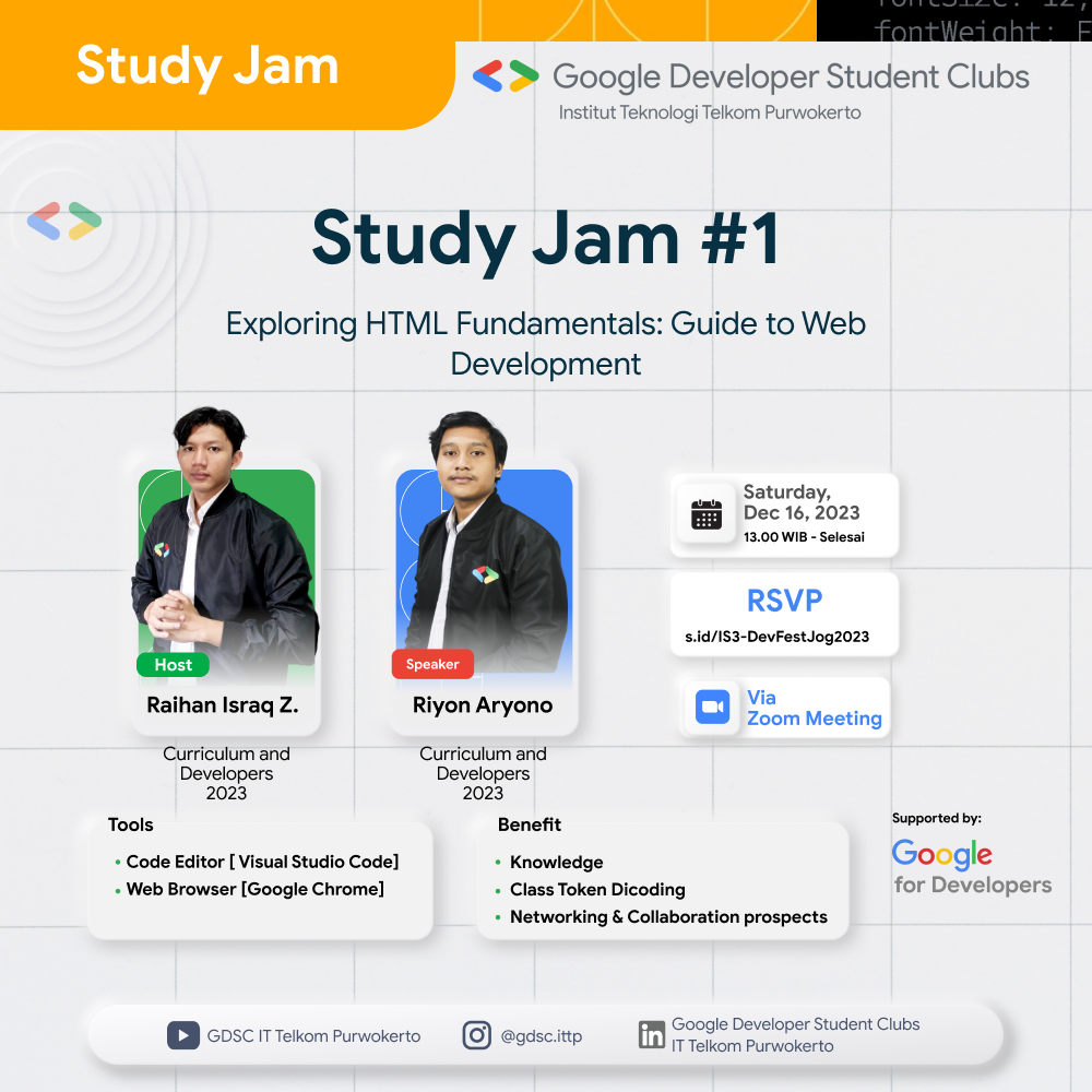 STUDY JAM WEB #1: Exploring HTML Fundamentals: Guide to Web Development - Dicoding Indonesia