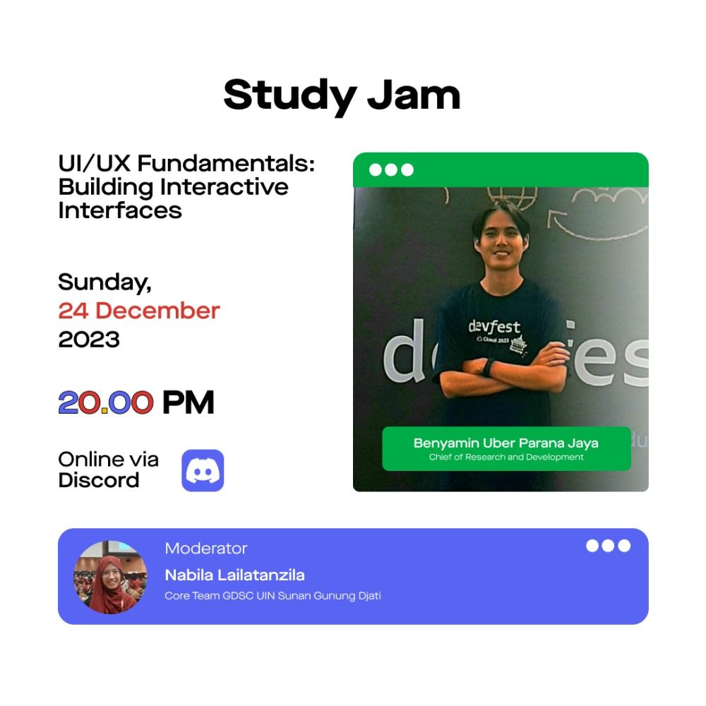 Study Jam 1 - Preparing Your UI/UX Journey: Build Your Interactive User ...