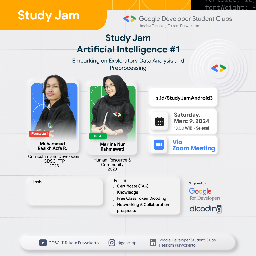 STUDY JAM AI #1 "Getting Started with Exploratory Data Analysis and ...