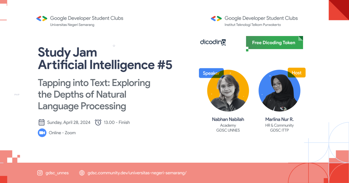 Study Jam AI #5: Tapping into Text: Exploring the Depths of Natural ...
