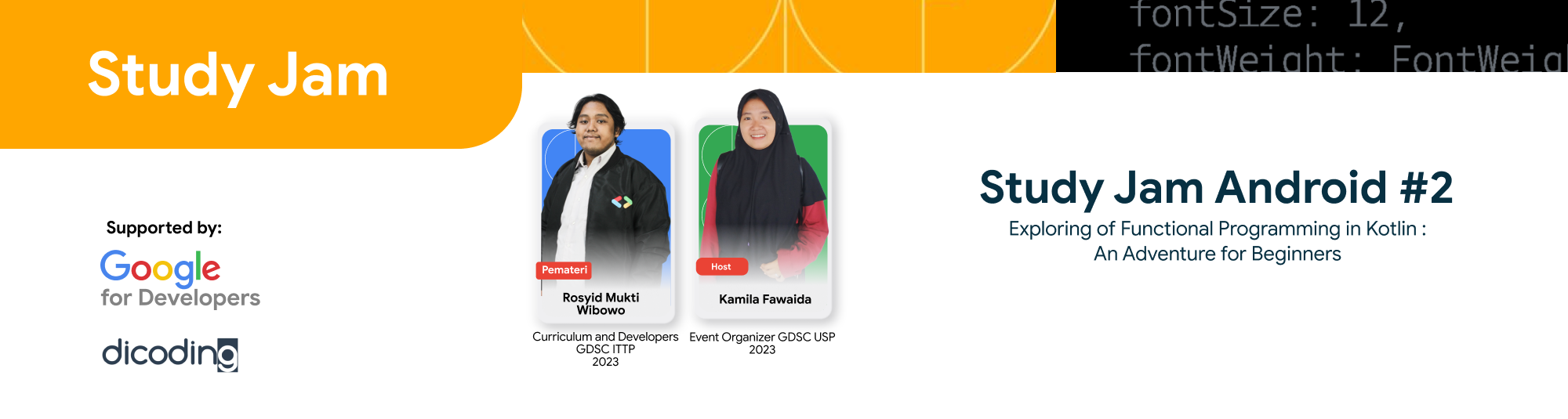 STUDY JAM ANDROID #2 "Exploring Functional Programming in Kotlin: An Adventure for Beginners ...