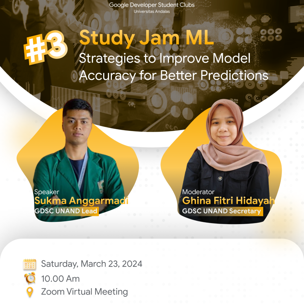 Study Jam ML: Strategies to Improve Model Accuracy for Better Predictions! - Dicoding Indonesia