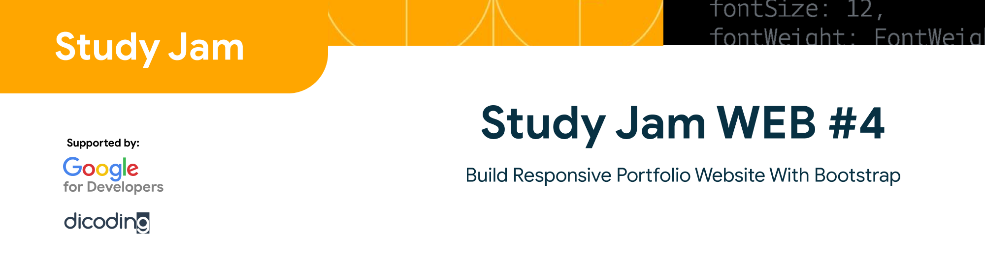 STUDY JAM WEB #4 Build Responsive Portfolio Website With Bootstrap - Dicoding Indonesia