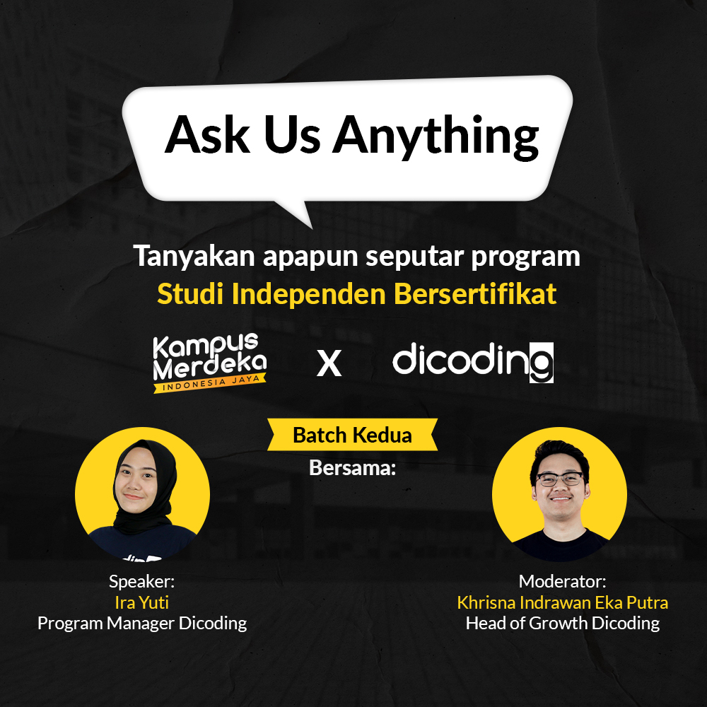 Ask Us Anything about Studi Independen Bersertifikat Kampus Merdeka X ...