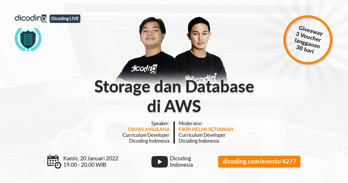 AWS X Dicoding LIVE : Storage dan Database di AWS - Dicoding Indonesia