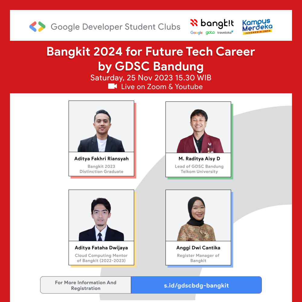Bangkit 2024 for Future Tech Career by GDSC Bandung - Dicoding Indonesia
