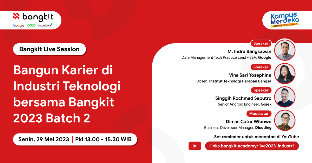 Bangun Karier di Industri Teknologi bersama Bangkit 2023 Batch 2 - Dicoding Indonesia