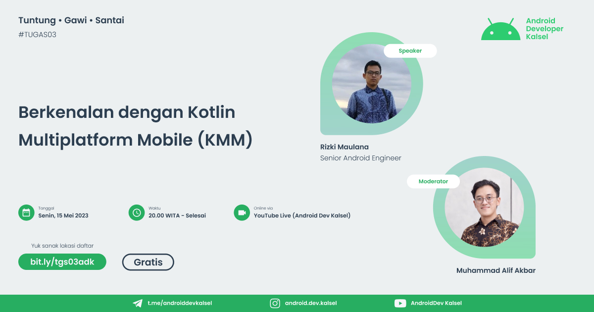 Berkenalan dengan Kotlin Multiplatform Mobile (KMM) - TUGAS 03 (Tuntung, Gawi, Santai ...