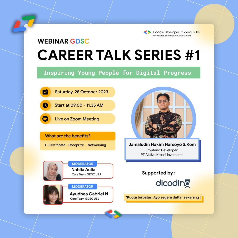 Career Talk Series #1: Web Development: Inspiring Young People for ...