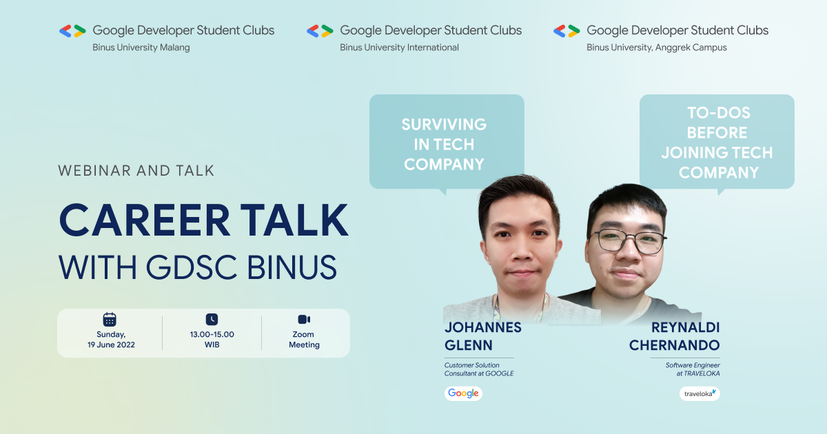 Career Talk with GDSC BINUS - Dicoding Indonesia