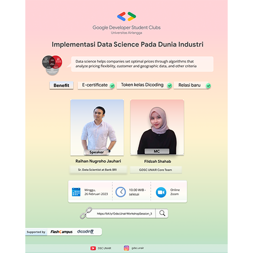 Data Science & Flutter Workshop : Implementasi Data Science di dalam Dunia Industri - Dicoding ...