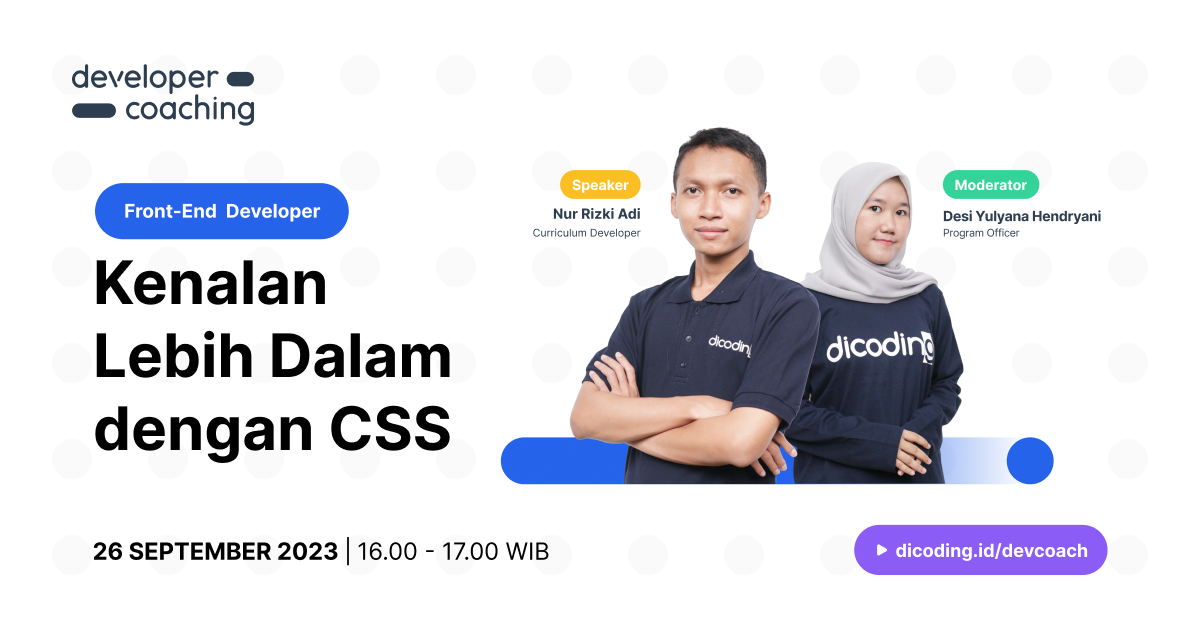 Dicoding Developer Coaching #104: Front-End | Kenalan Lebih Dalam ...