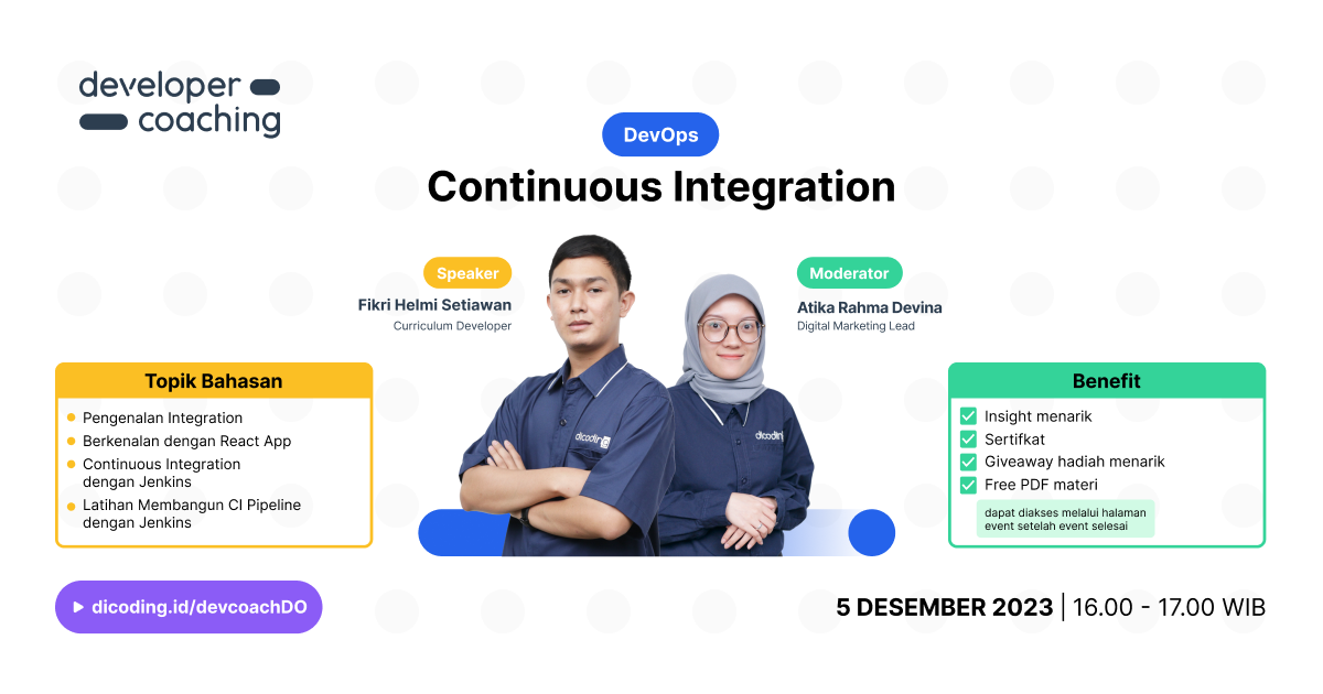 Dicoding Developer Coaching 118 Devops Engineer Continuous Integration Dicoding Indonesia