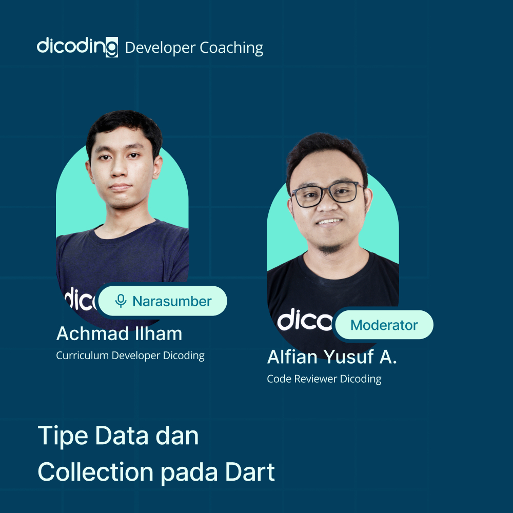 Dicoding Developer Coaching #40: Flutter | Tipe Data dan Collection ...