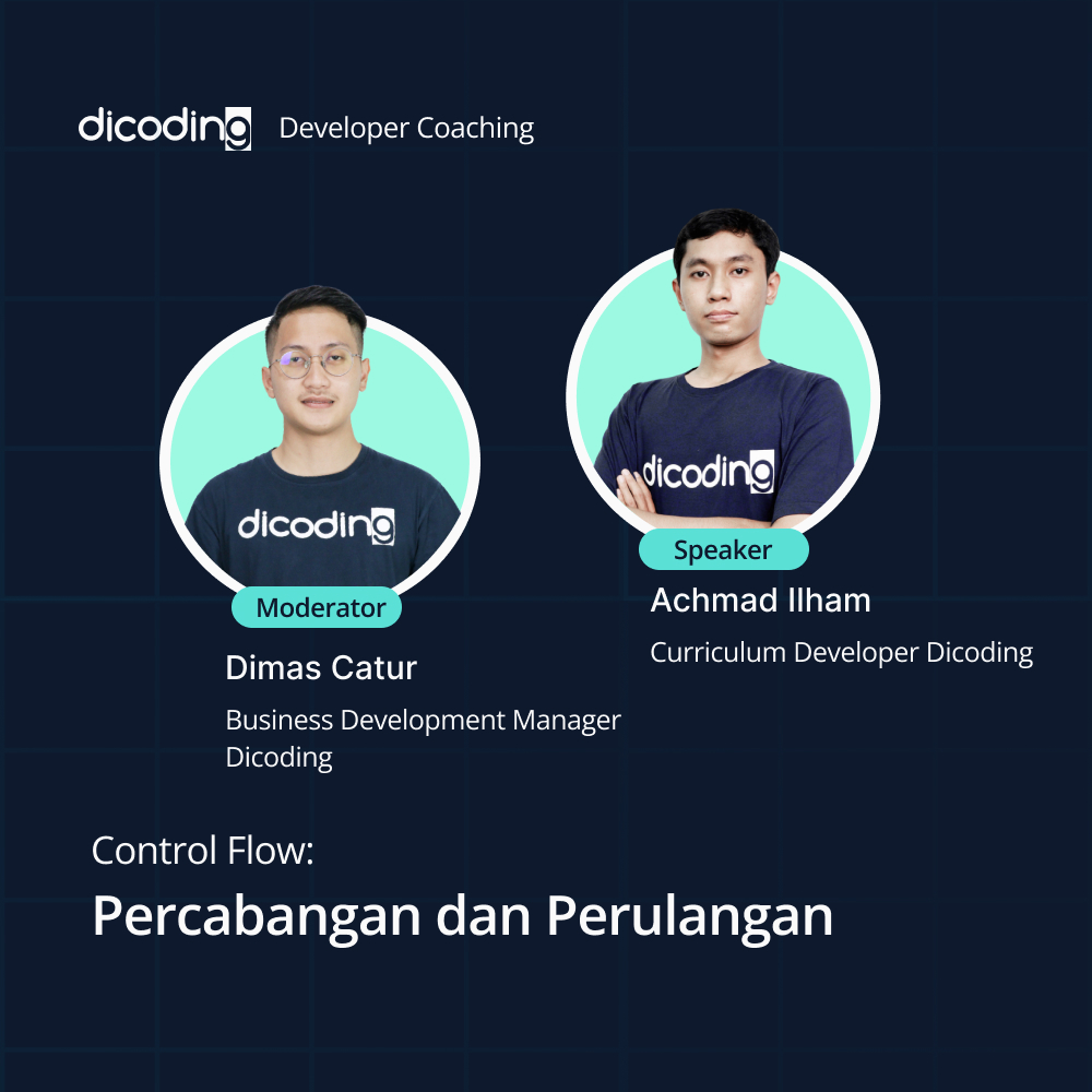 Dicoding Developer Coaching #41: Flutter | Control Flow: Percabangan ...