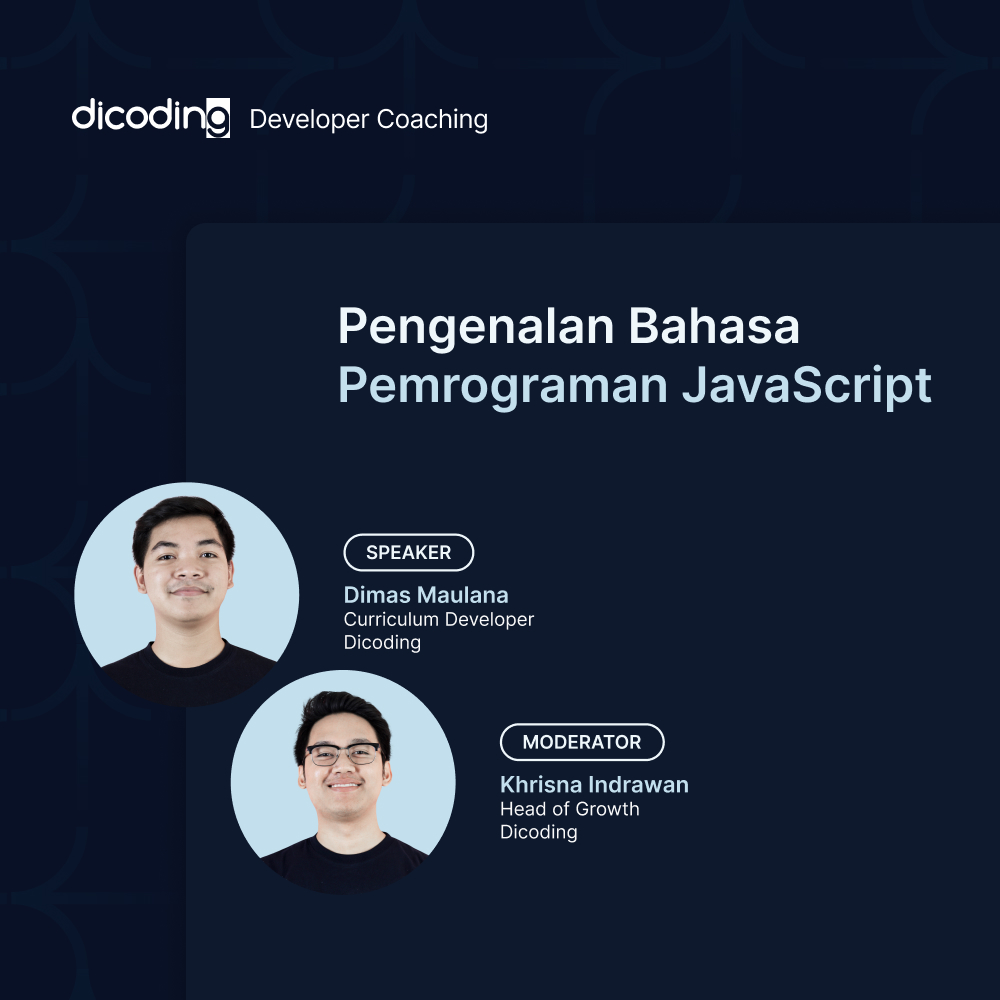 Dicoding Developer Coaching #56: Back-End | Pengenalan Bahasa ...