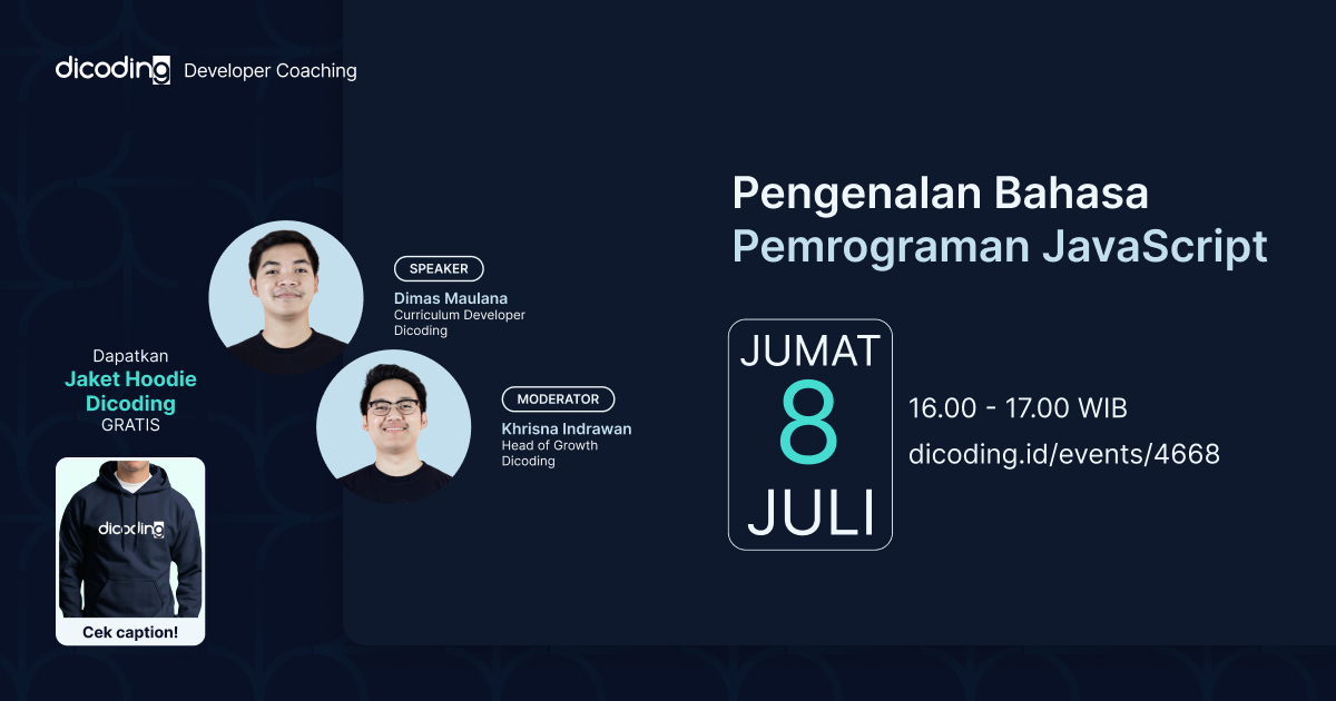 Dicoding Developer Coaching #56: Back-End | Pengenalan Bahasa ...