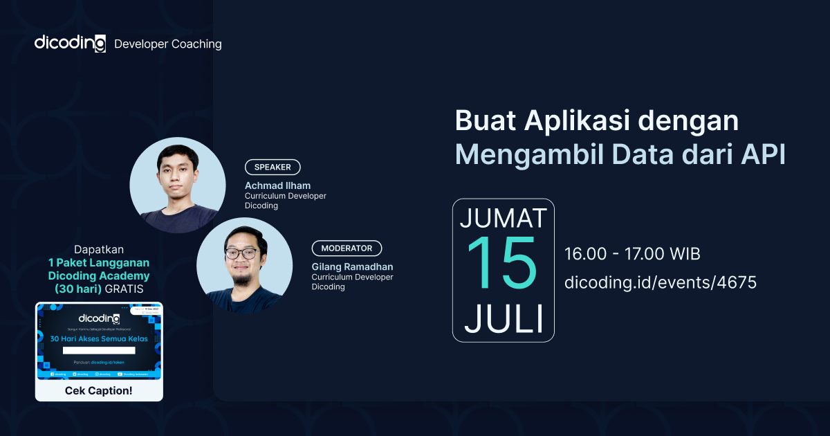 Dicoding Developer Coaching #57: Flutter | Buat Aplikasi dengan Mengambil Data dari API ...