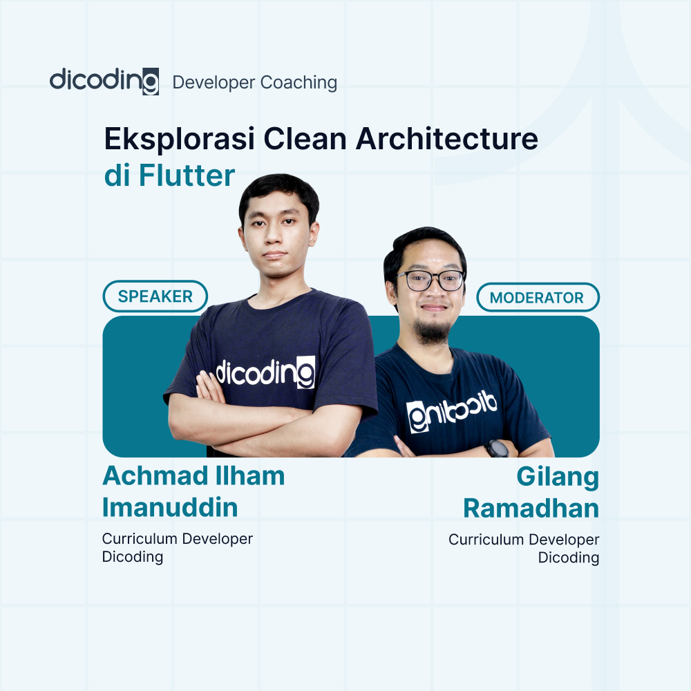 Dicoding Developer Coaching 65 Flutter Eksplorasi Clean Architecture Di Flutter Dicoding
