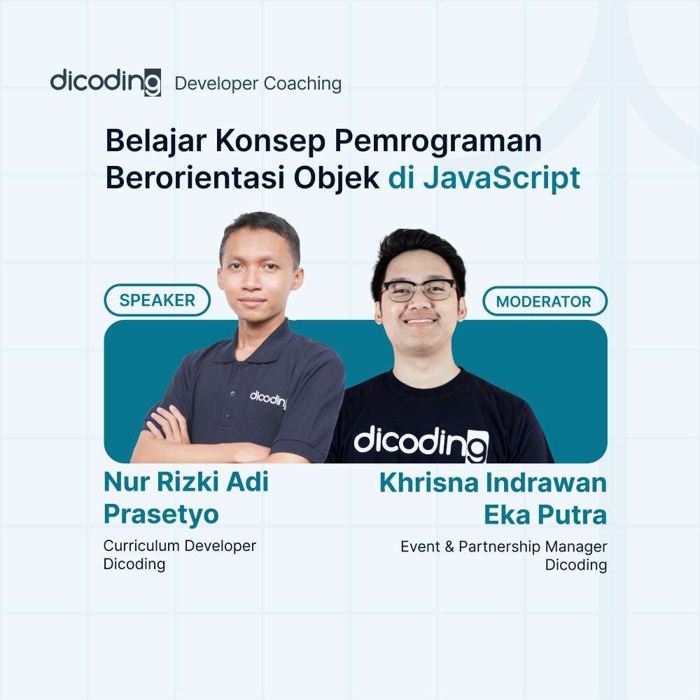 Dicoding Developer Coaching #66 : Back-End | Belajar Konsep Pemrograman Berorientasi Objek di ...