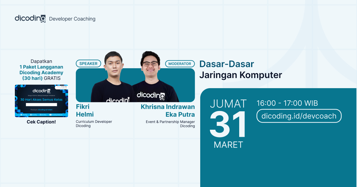 Dicoding Developer Coaching #84 : DevOps | Dasar-Dasar Jaringan Komputer - Dicoding Indonesia