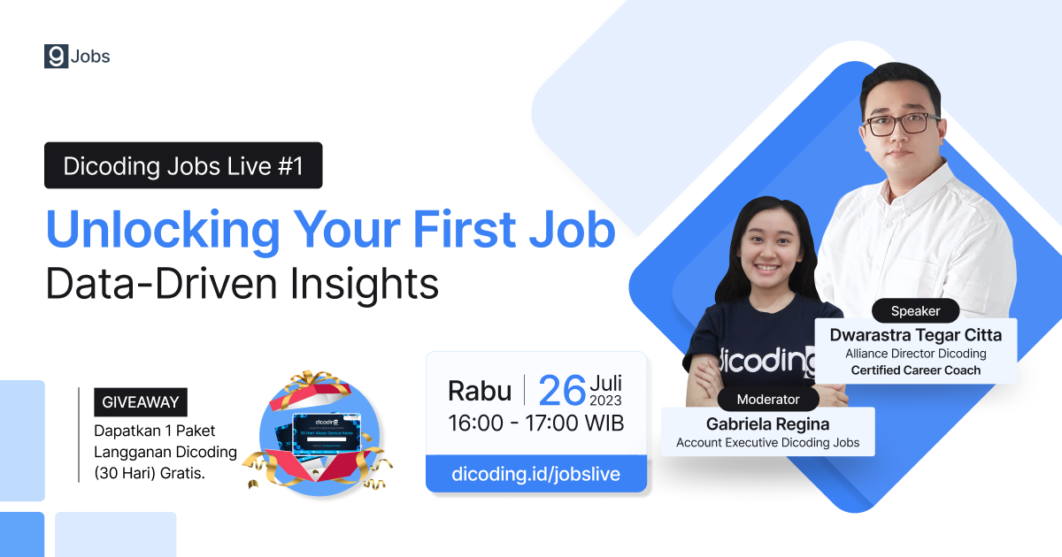 Dicoding Jobs Live #1: Unlocking Your First Job | Data-Driven Insights ...
