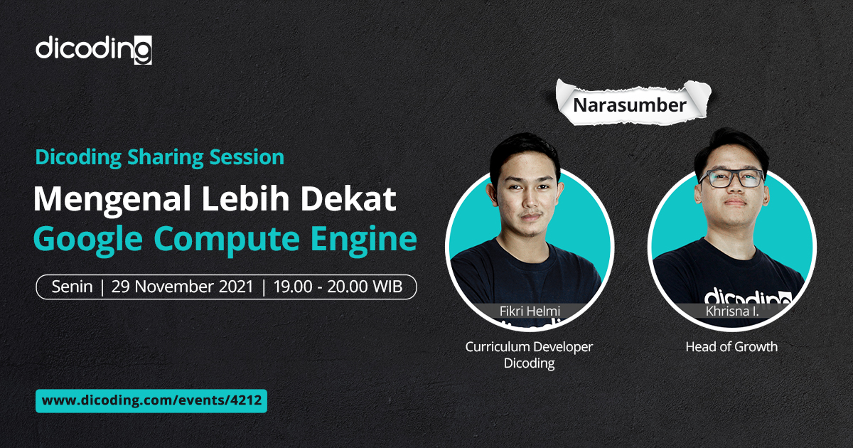 Dicoding Sharing Session : Mengenal Lebih Dekat Google Compute Engine ...