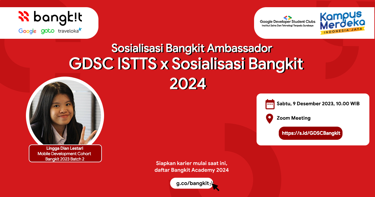 GDSC iSTTS X Sosialisasi Bangkit 2024 - Dicoding Indonesia