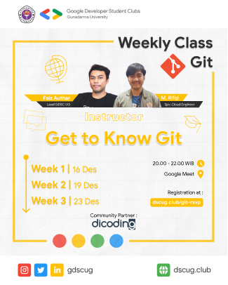 Get To Know GIT: Weekly GIT 1 - Dicoding Indonesia